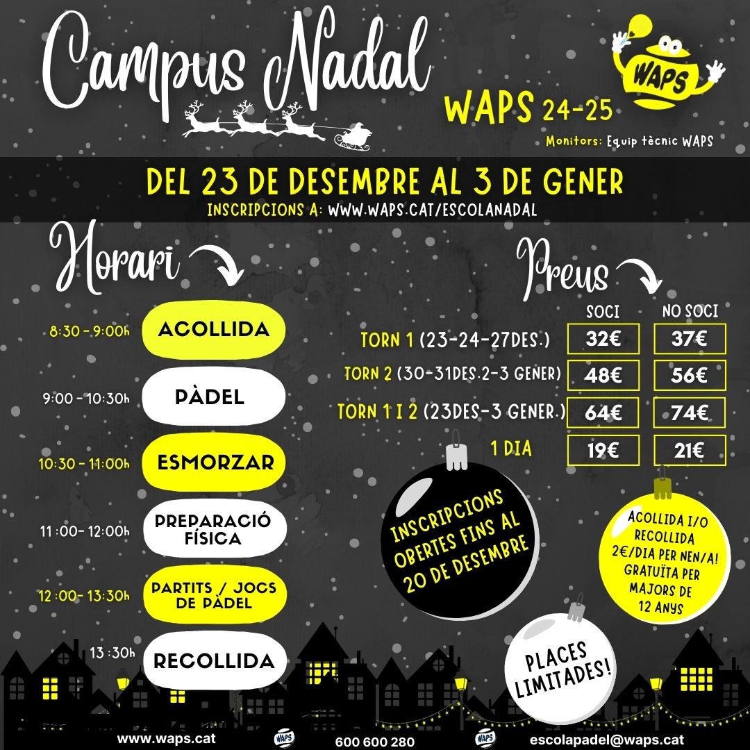 Campus de Nadal WAPS 2024-2025 - WAPS